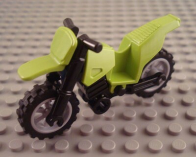 LEGO Lime Green Minifigure Accessory Dirt Bike Motorcycle | eBay