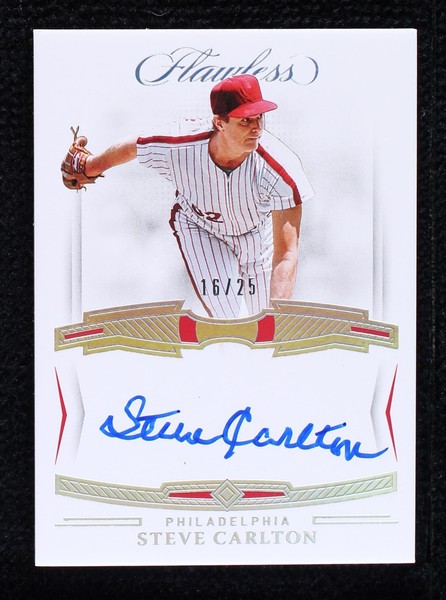 2022 Panini Flawless - Flawless Signatures #FS-SC Steve Carlton /25 (AU ...