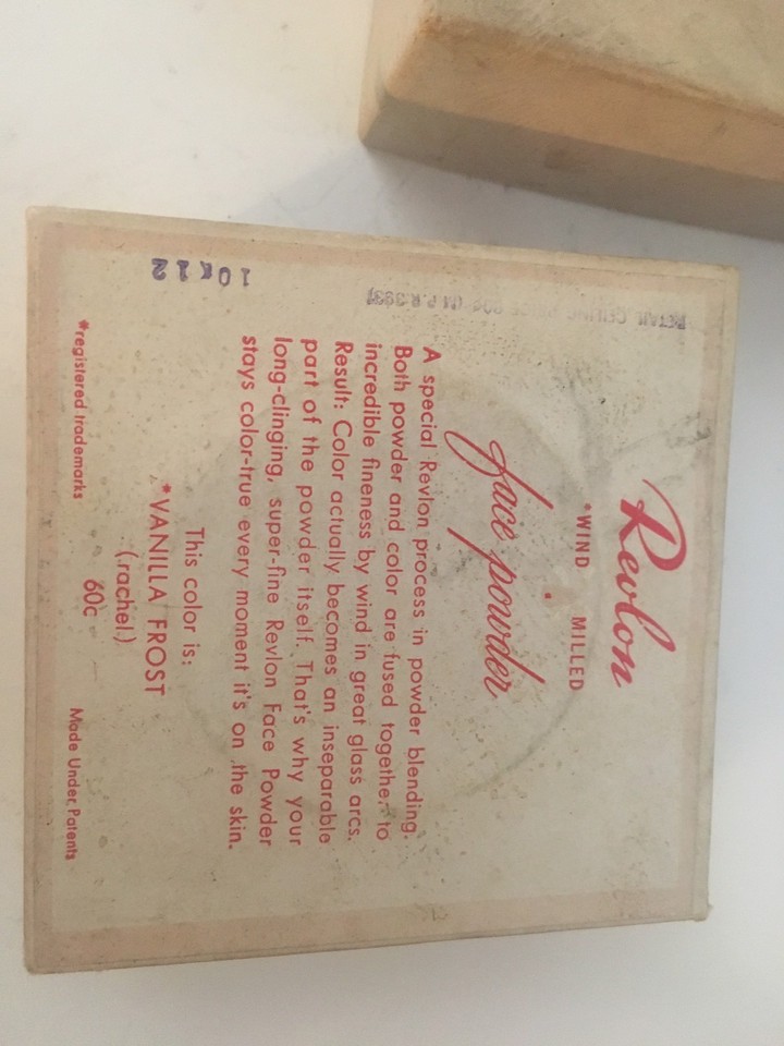 Vintage Revlon Wind Milled Face Powder Late 40s 50s NOS Vanilla Frost ...