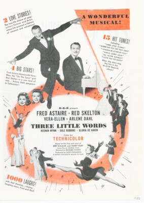 1950 FRED ASTAIRE RED SKELTON ARLENE DAHL VERA ELLEN JACK CUMMINGS ...