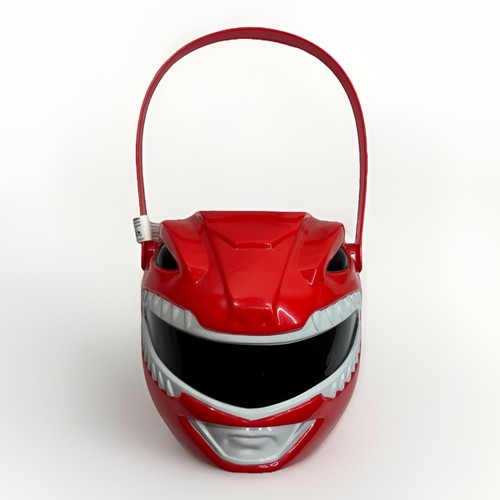 Mighty Morphin Power Rangers Red Ranger Helmet Candy Pail Treat Bucket ...