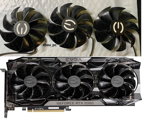GPU Replacement Cooler Fan For EVGA FTW3 Ultra RTX 2080ti 2080S 2080 ...