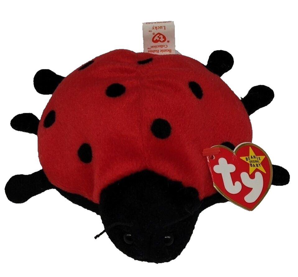 TY Beanie Baby Lucky The Ladybug with Spots Plush Toy for sale online ...