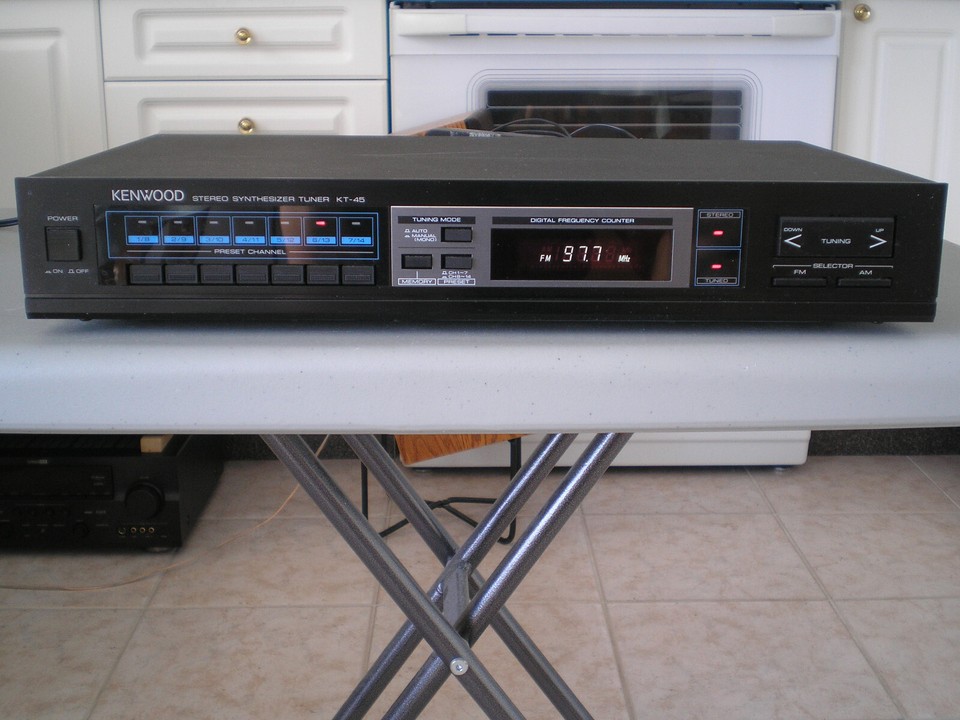 Kenwood AM / FM stereo synthesizer tuner KT- 45, clean | eBay