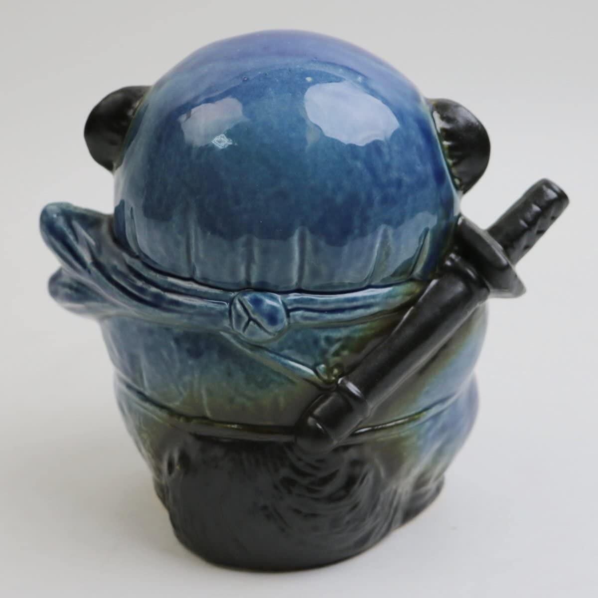 Ninja Raccoon (Blue), Shigaraki Ware Pottery Figurine, Tanuki Decor | eBay