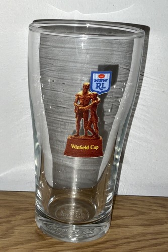 Winfield Cup NSW Rugby League Glass Vintage Beer Glass 285ml 1994 NSWRL ...