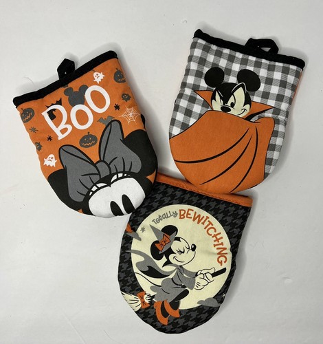 Disney Halloween Mickey Minnie Mouse Mini Oven Mitts - Lot of 3 | eBay