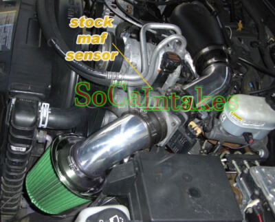 Black Green Cold Air Intake System Kit & Filter For 1997-00 Isuzu ...