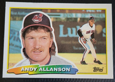 1988 Topps Big ANDY ALLANSON Cleveland Indians MLB Baseball Card #231 ...