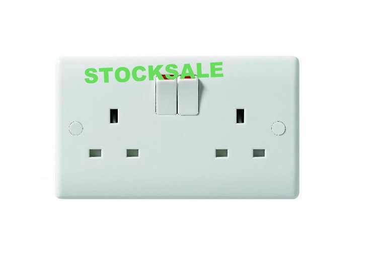 Designa 3 x TWIN DOUBLE SWITCHED SOCKET WHITE 13 AMP 2-Gang, ELECTRIC ...
