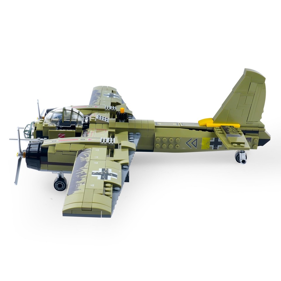 WW2 Military Building Blocks Set - JU88 Air Bomber Fighter Plane Bricks ...