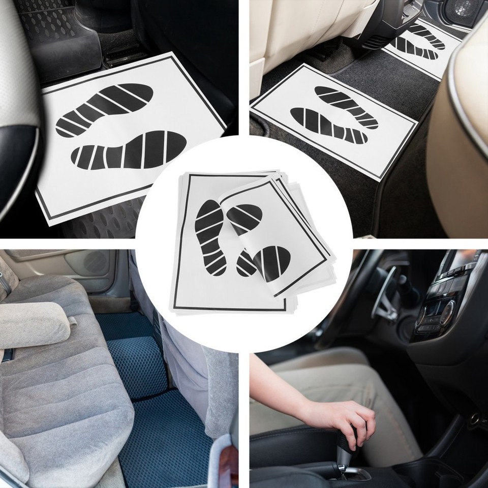 50Pcs Disposable Paper Foot Mats Portable Vehicle Foot Pads Folding ...