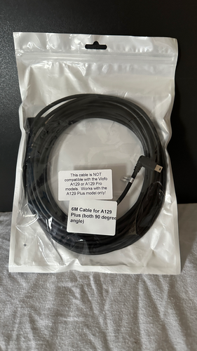 VIOFO 6 Meter (19.6 feet) Front & Rear USB Cable For A129 PLUS Duo ...