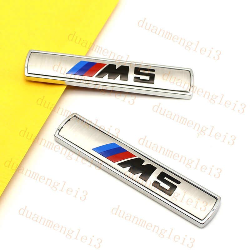 2pcs Chrome Metal M5 Emblems Fender Badge Car Truck Decal Sticker | eBay