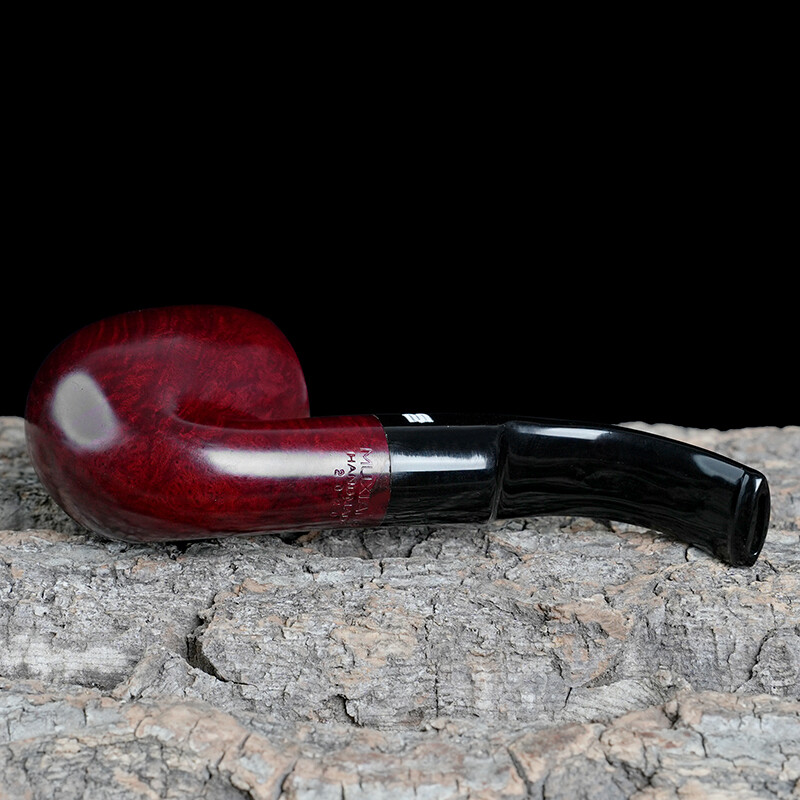 Briar Hungarian Pipe Bent Curved Stem Wooden Handcrafted Tobacco ...