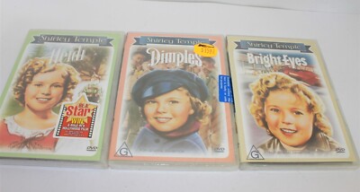 Shirley Temple Collection Heidi, Dimples & Bright Eyes DVD Brand New ...