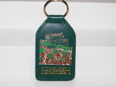 Edinburgh Castle Keychain Scotland Leather Novelty Collectors Traveller ...