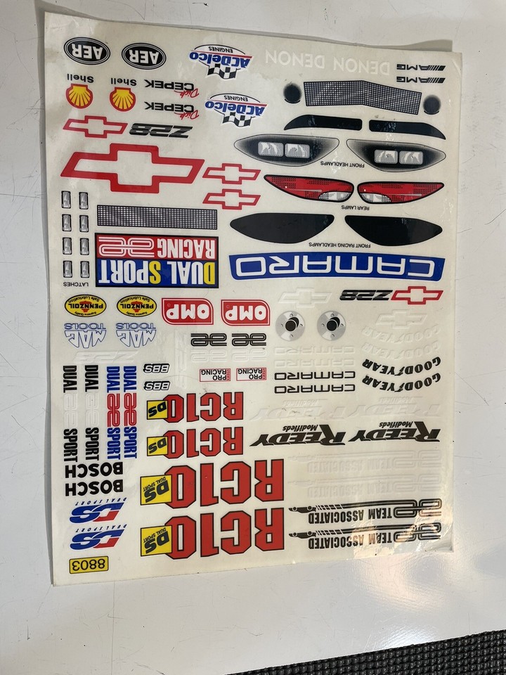 Team Associated RC10 DS Buggy 8083 From Kit Decal Sheets | eBay