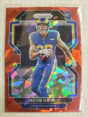 2021 Panini Prizm - Jacob Harris - Red Cracked Ice Prizm Rookie RC #368 ...