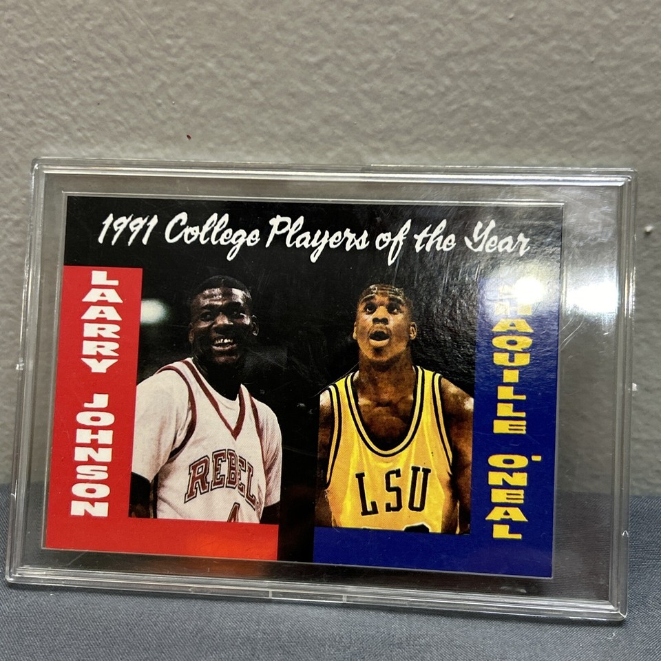 Shaquille O'Neal LSU Rookie Larry Johnson UNLV College Player of the ...