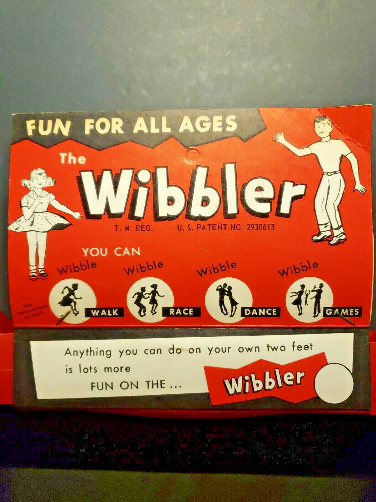 Vintage 1950's Red Wibbler Toy /St Louis/ New Old Stock | eBay