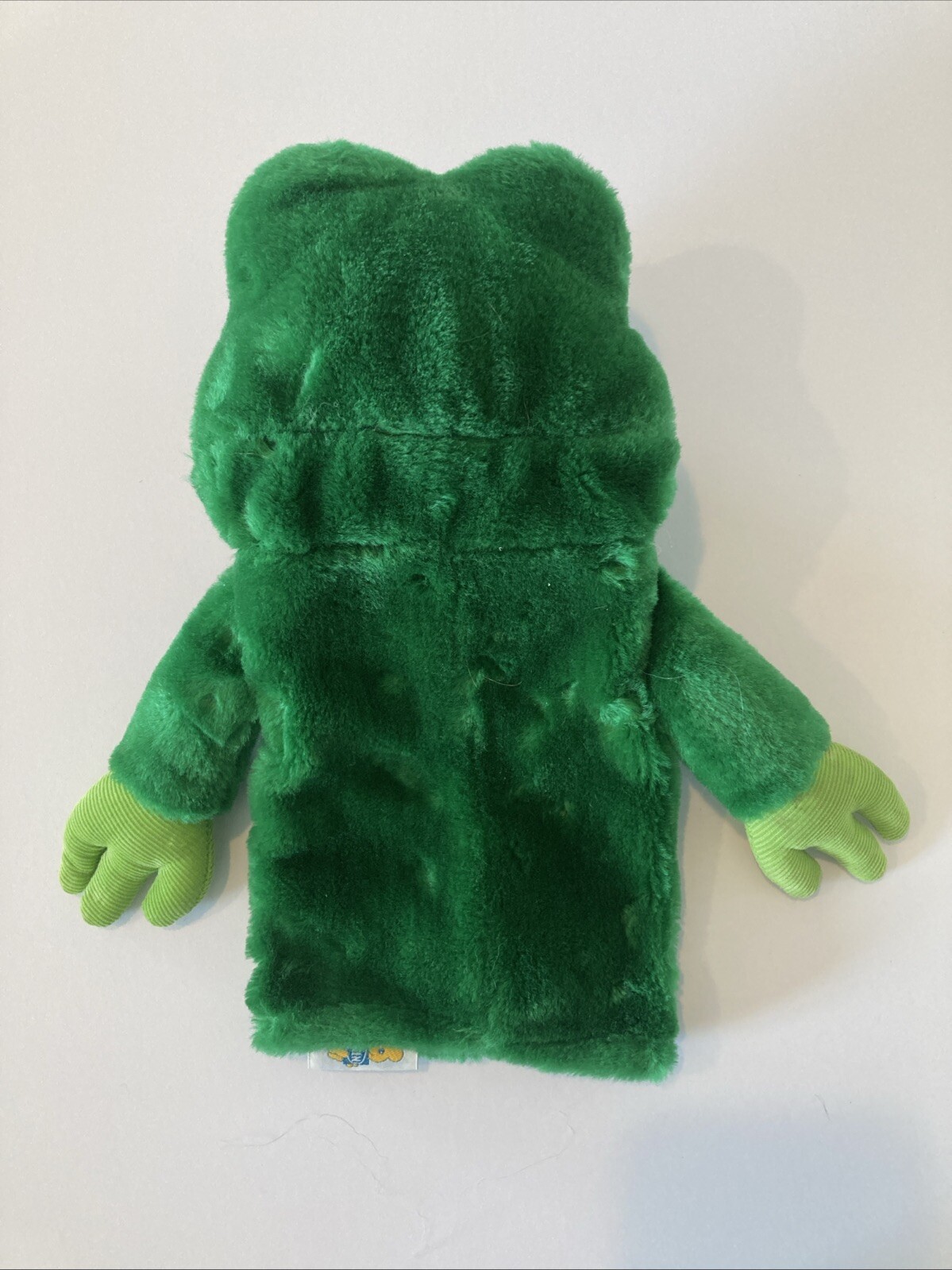 VTG 1985 Dakin PLUSH GREEN FROG HAND PUPPET Stuffed Animal Toy 80s ...