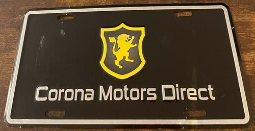 Corona Motors Direct Booster License Plate Has Bend | eBay