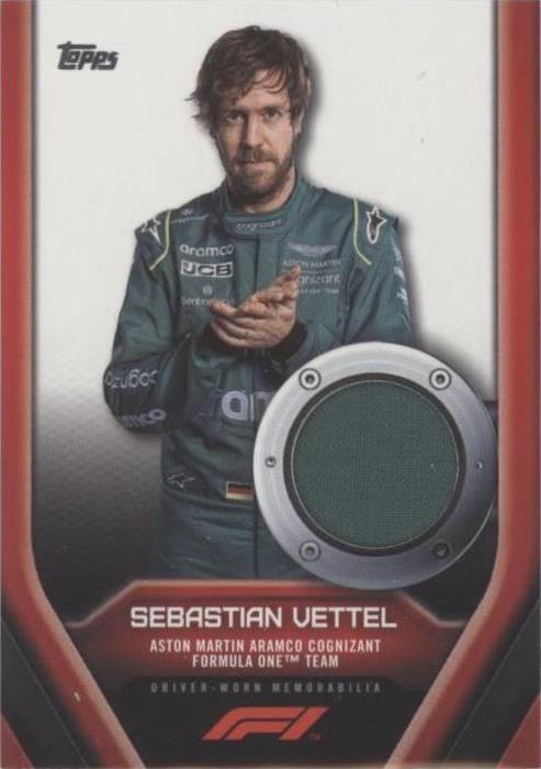 2022 Topps Formula 1 - F1 Relics Sebastian Vettel #F1RL-SV (MEM) for ...