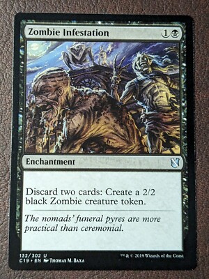 ZOMBIE INFESTATION C19 - Magic The Gathering MTG Collectible Card game ...