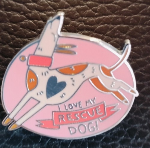" I Love My Rescue Dog" Pin Badge Enamel NEW | eBay