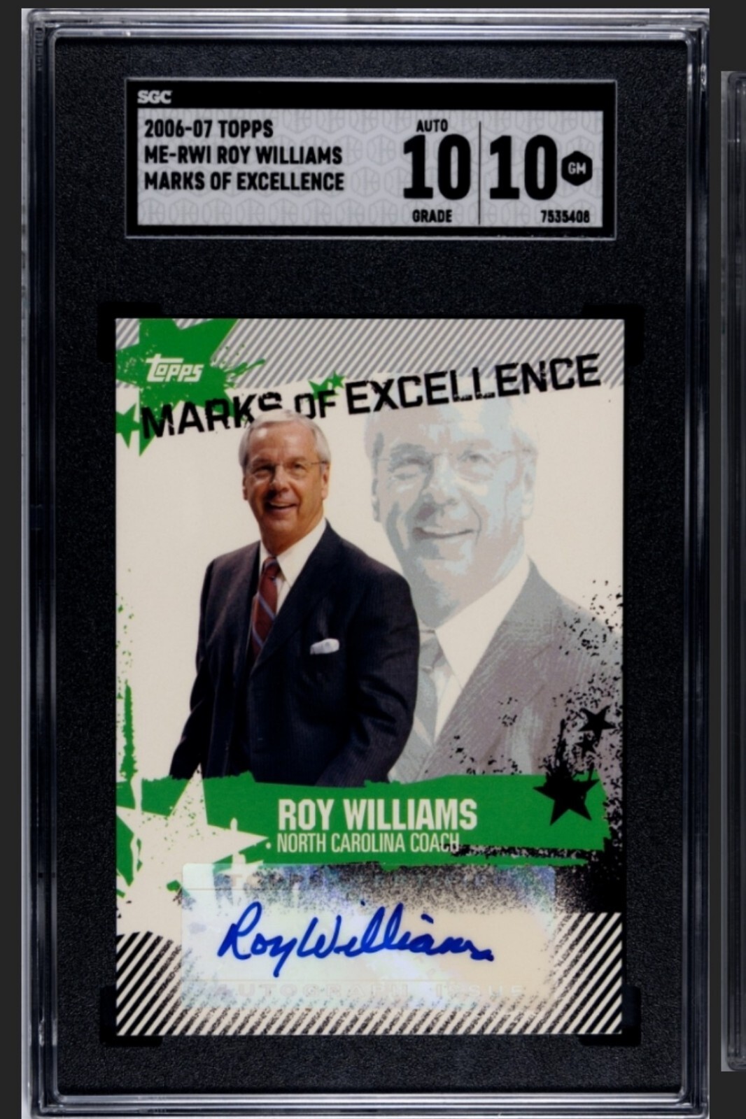 Roy Williams 2006-07 Topps Mark of Excellence Auto UNC SGC 10 / 10 | eBay
