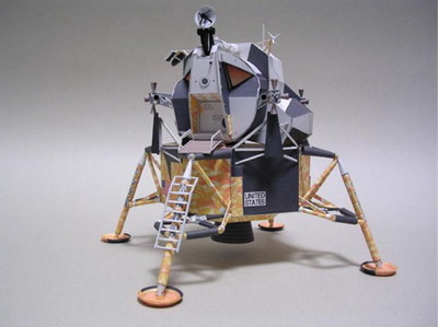 1:48 Scale NASA Moon Spaceflight Apollo 11 DIY Handcraft Paper Model ...