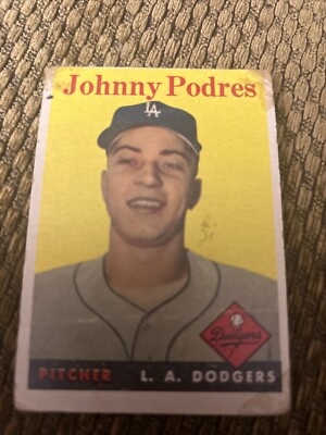 1958 Topps Johnny Podres 120 | eBay
