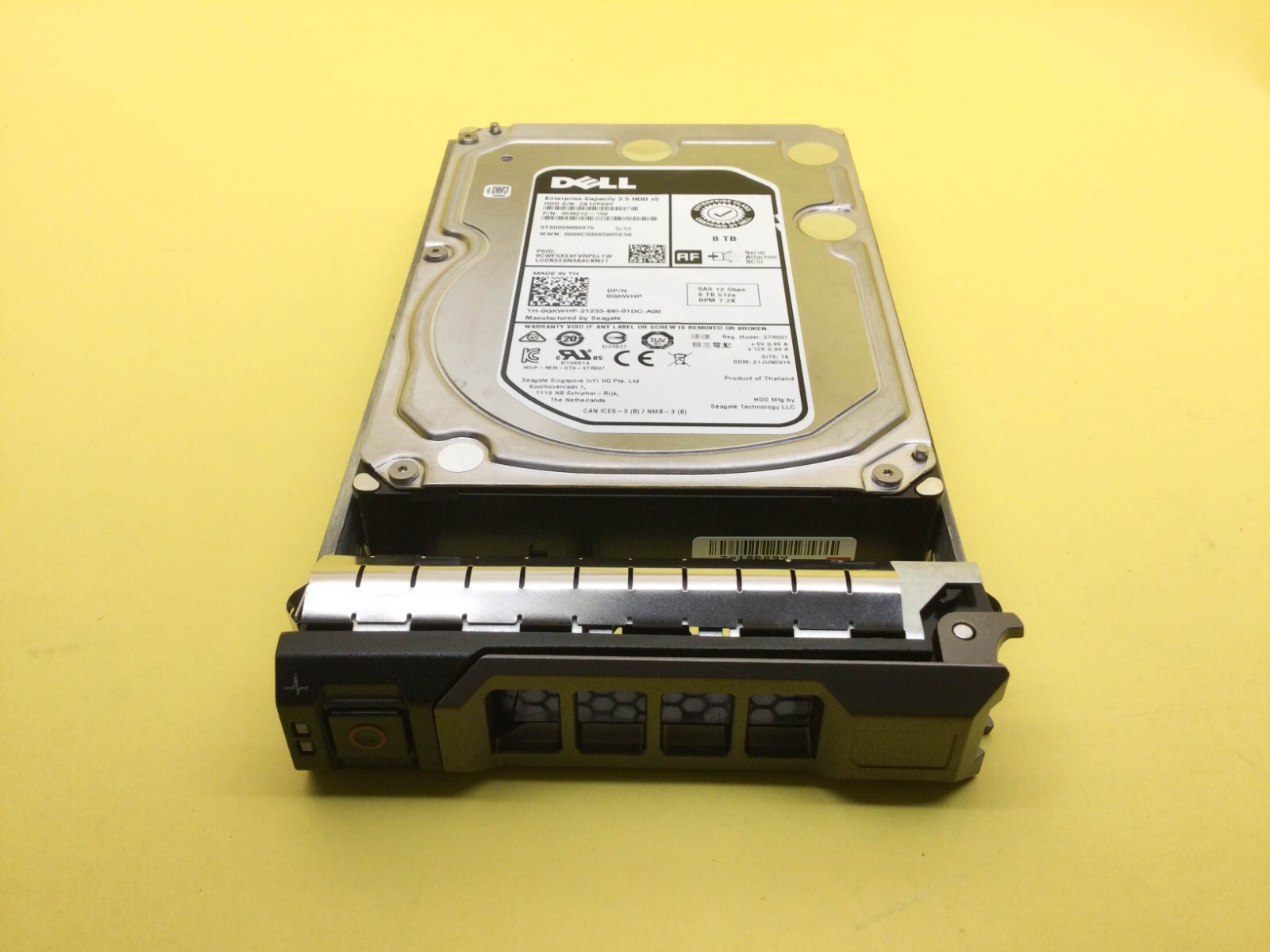 GKWHP DELL 8TB 7.2K RPM SAS 12Gbps 3.5in ENT 512e HDD 0GKWHP ...