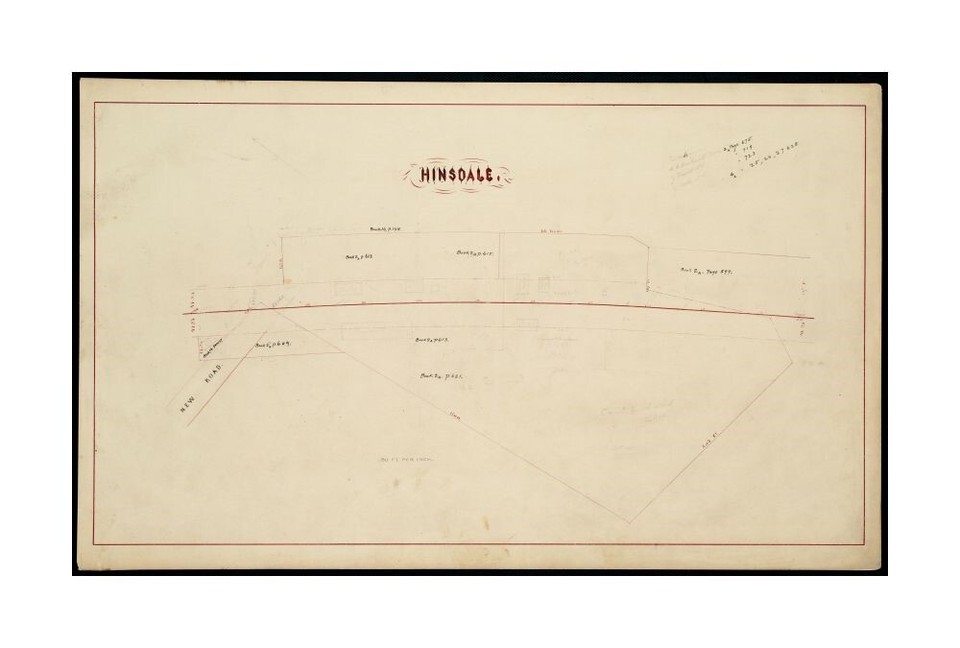 1880 Map|Berkshire|Hinsdale Hinsdale From the Station grounds plat book ...