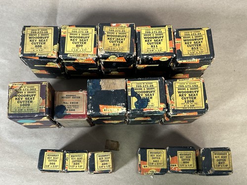 Vintage Brown & Sharpe Woodruff Key Seat Cutter In Original Boxes Lot ...