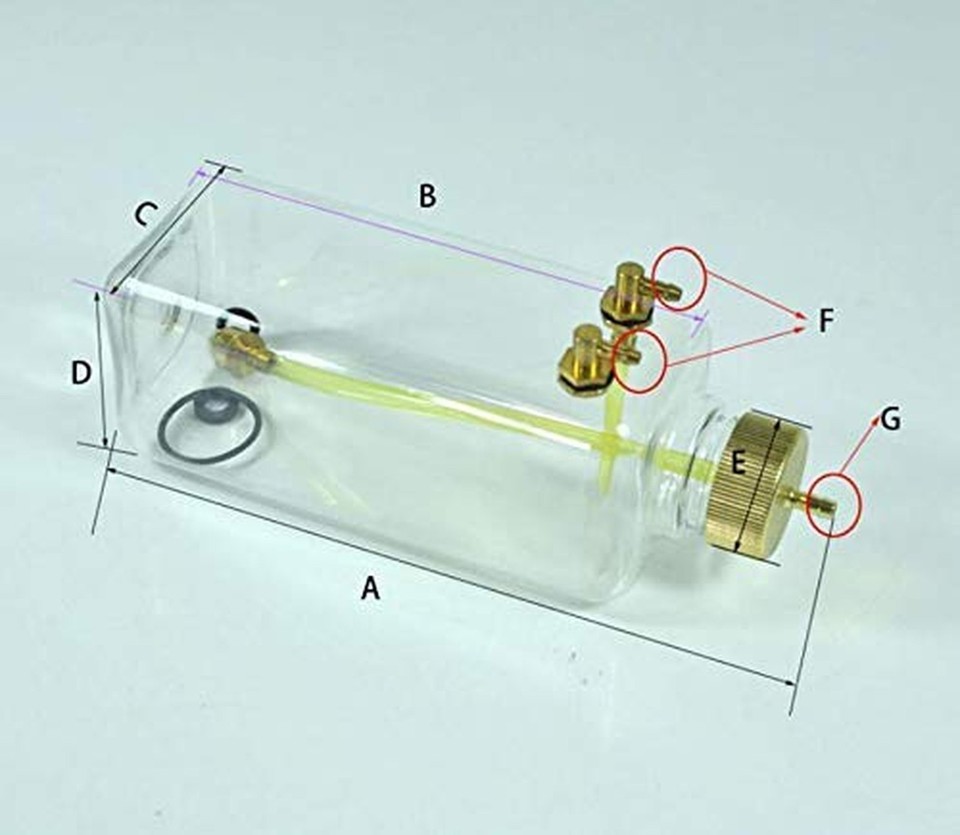 RC Gas Fuel Tank 360ML,ZYHOBBY Fuel Bottle for RC Airplane Model ...
