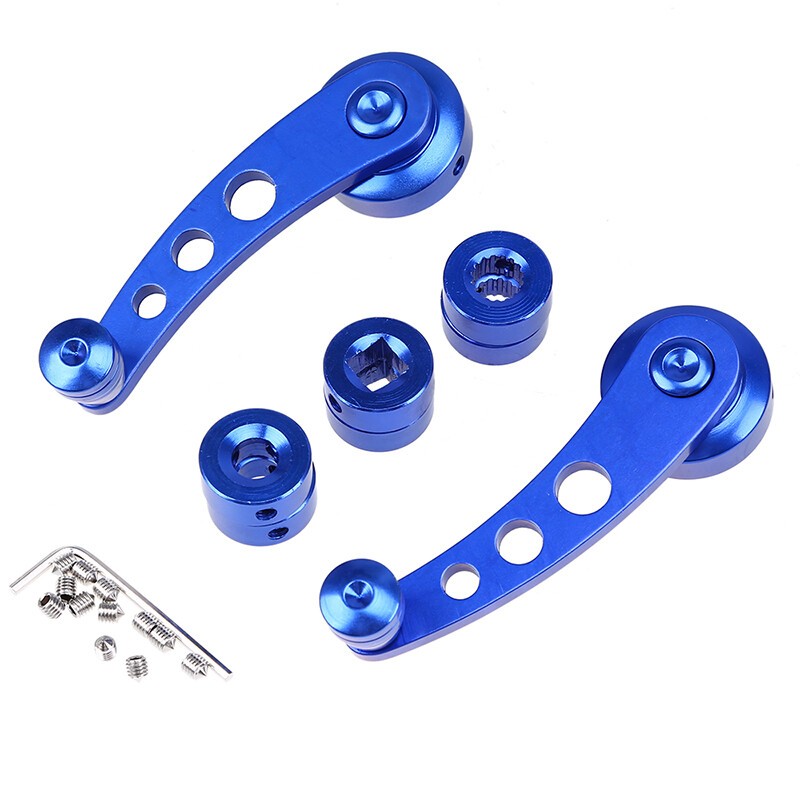 2X Universal Aluminum Manual Billet Car Window Crank Handle Winder ...
