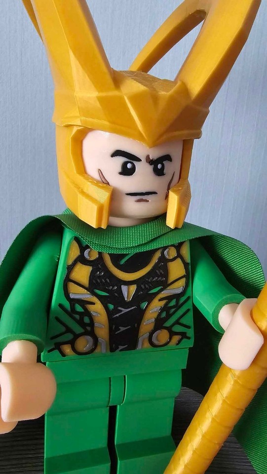 3d Printed 500% Scale Lego Inspired Loki | eBay UK