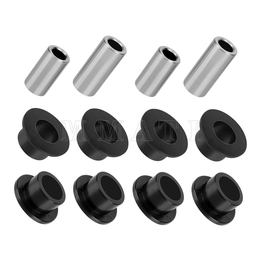 Front & Rear Upper Lower Shock Bushing Sleeve Kit for Polaris Ranger ...