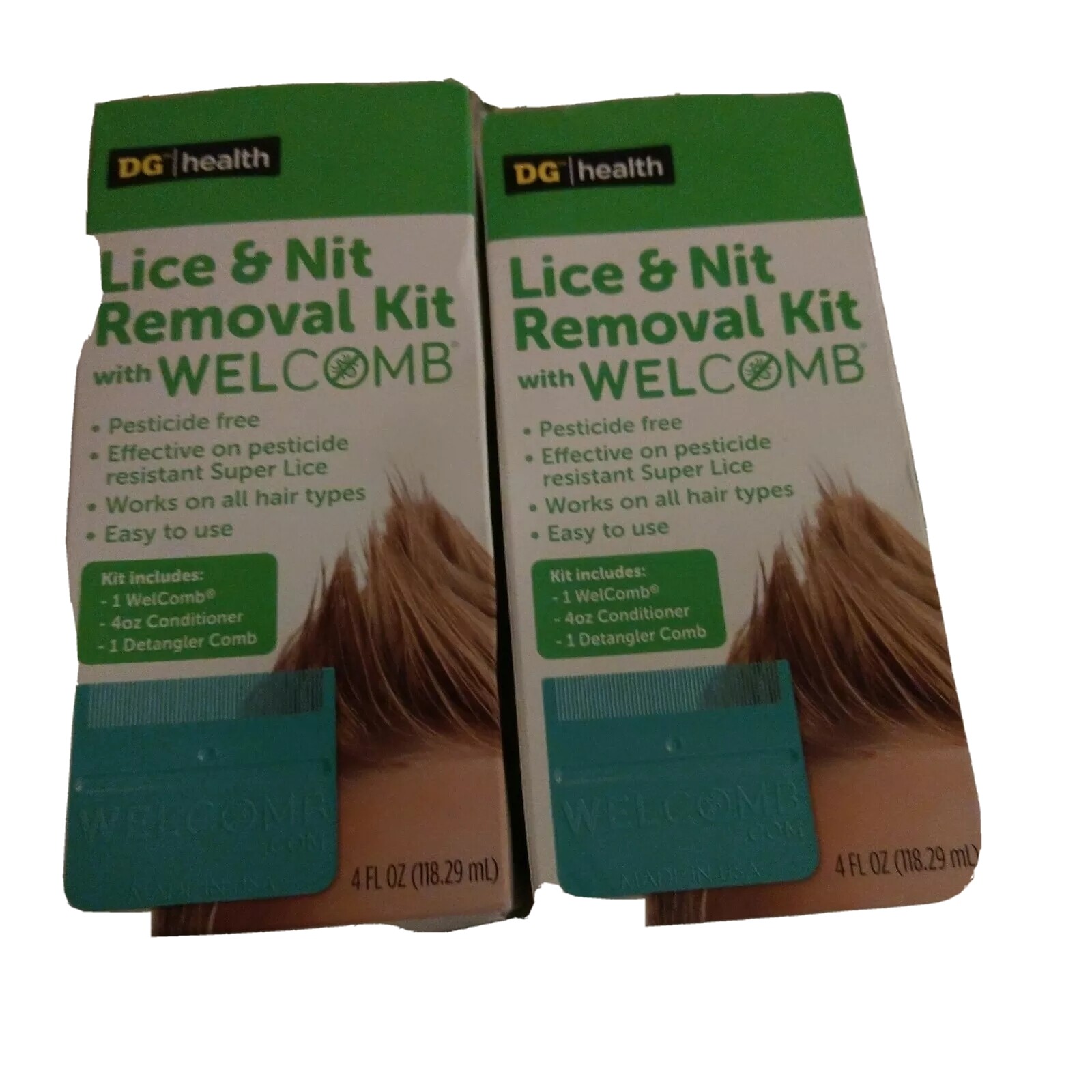 LOT OF 2 (NEW) DG HEALTH LICE & NIT REMOVAL KIT WITH WELCOMB | eBay