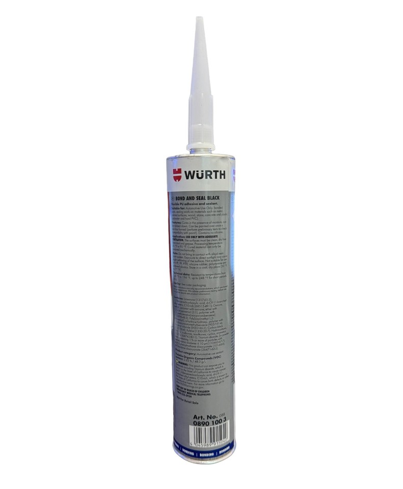 Wurth Bond Seal 08901003 300mL Structural Adhesive | Black | US Seller ...
