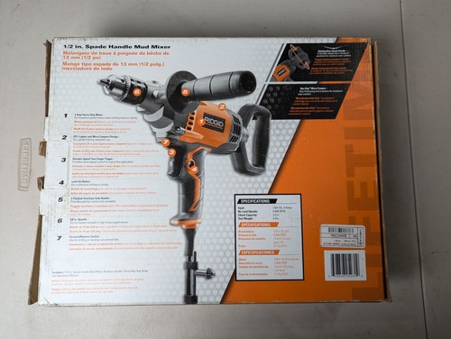RIDGID R7122 1/2 inch Spade Handle Mud Mixer for sale online | eBay