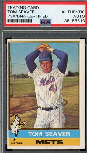 Tom Seaver PSA DNA VIintage Coa Signed 1976 Topps Autograph | eBay