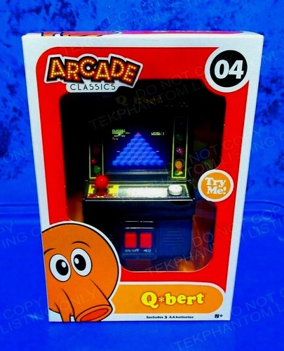 Qbert Midway Classic Arcade Game 04 Hand Held Mini Retro 80's Basic Fun ...