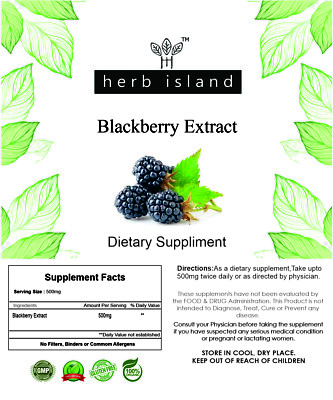 Blackberry Extract 100% Pure & Natural Powder High in Antioxidants ...