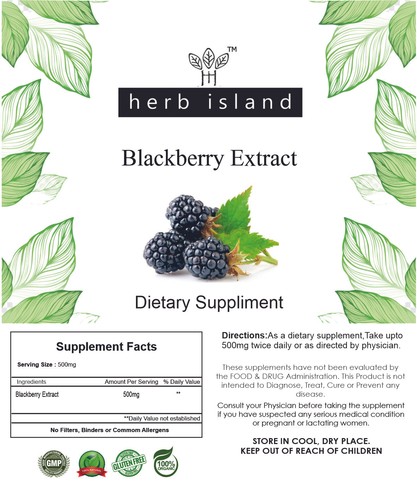 Blackberry Extract 100% Pure & Natural Powder High in Antioxidants ...