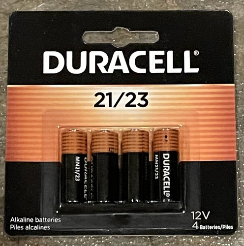 4 Pack Duracell A23 21/23 12 Volt MN21 MN23 23AE GP23 23A 23GA ...