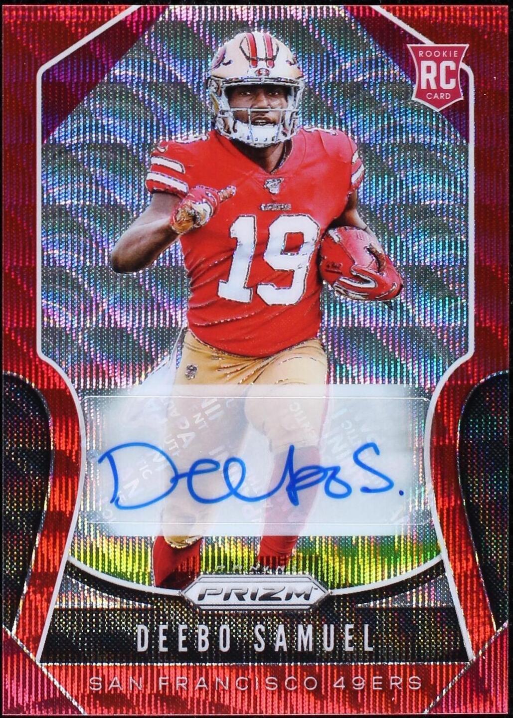 2019 Panini Prizm - Rookies Deebo Samuel #346 Red Wave Prizm Autographs ...