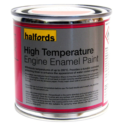 3 X HALFORDS HIGH TEMPERATURE ENGINE ENAMEL PAINT RED X 250ml | eBay UK